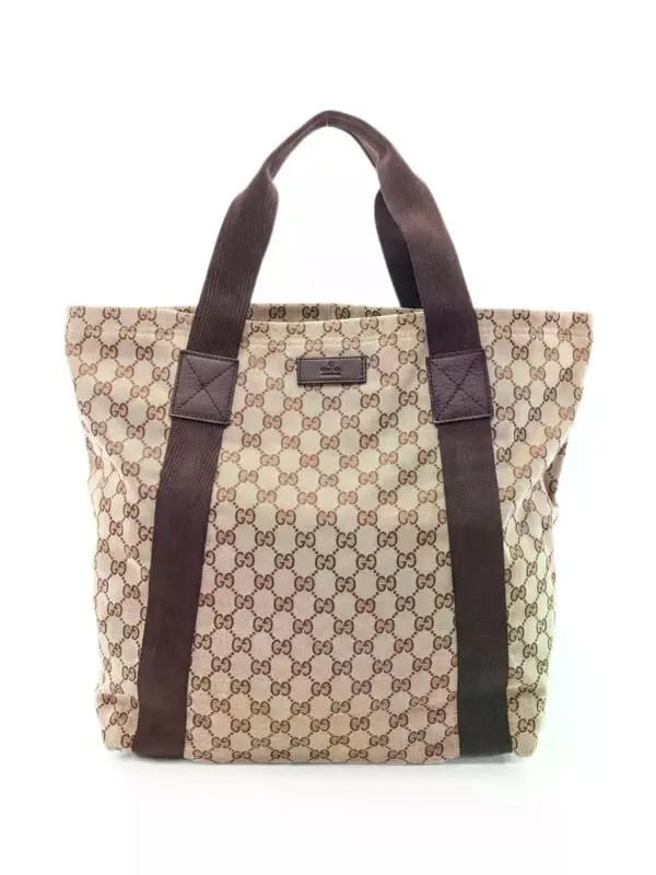 Gucci 2000s Gg Canvas Tote Bag - Neutrals