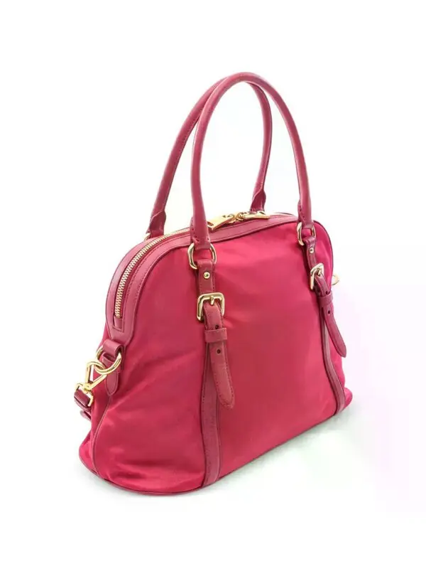 Prada Logo Detail Tote Bag - Pink