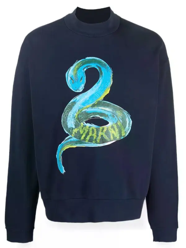 Marni Python-print Sweatshirt
