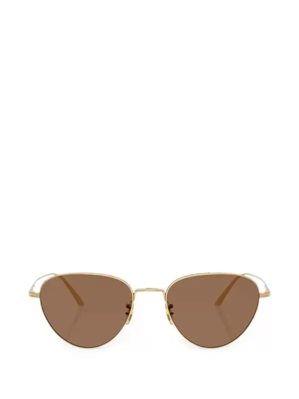 Oliver Spencer 1991c Pilot-frame Sunglasses - Gold