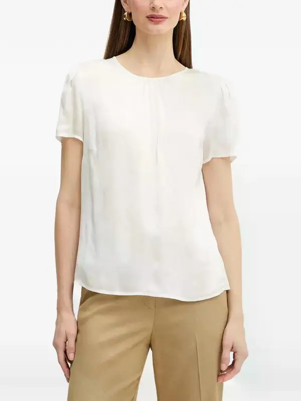 FRACOMINA Short-sleeve Blouse - White