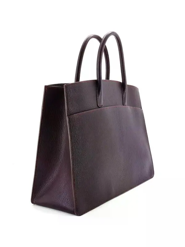 Hermès White Leather Tote Bag