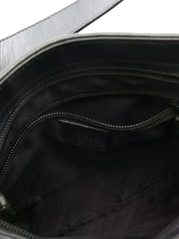 Gucci Gg Canvas Shoulder Bag - Black
