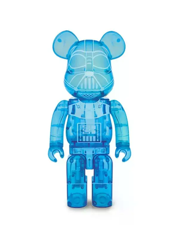 MEDICOM TOY X Star Wars Darth Vader Holographic Bearbrick Ver. 400% Figurine - Blue
