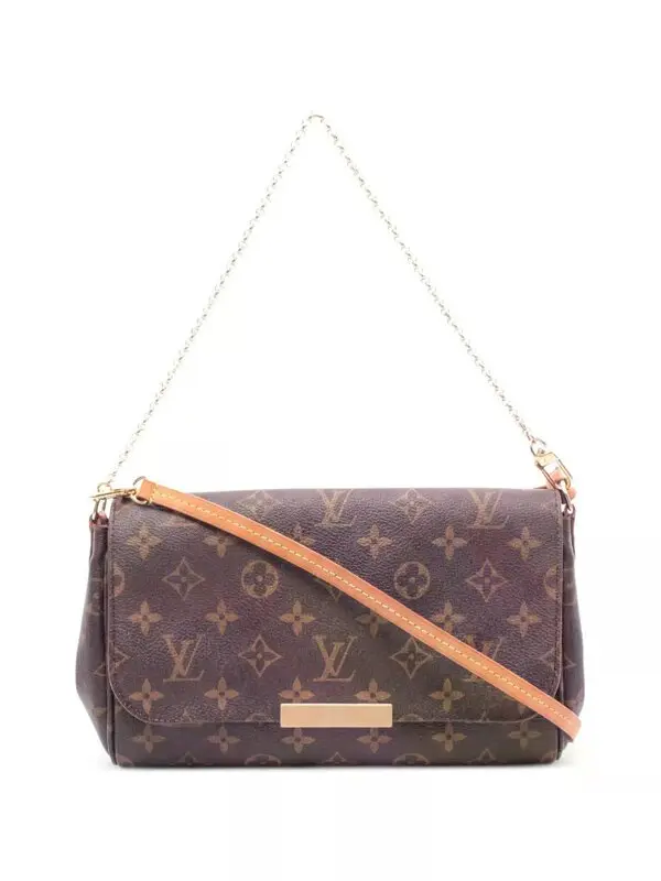 LOUIS VUITTON Monogram Leather Shoulder Bag - Brown