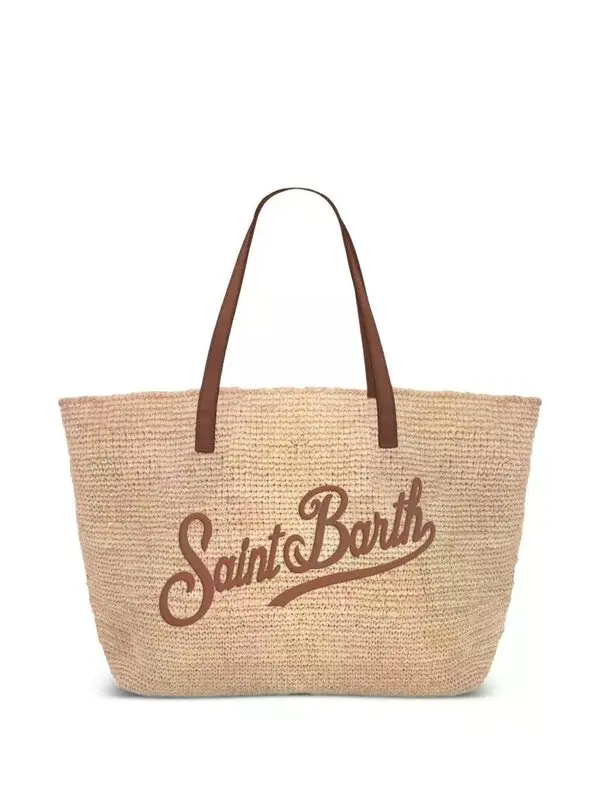 MC2 SAINT BARTH Raffia Shoulder Bag - Neutrals