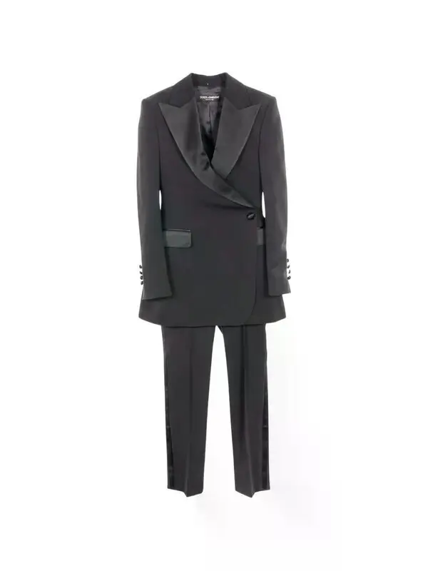 Dolce & Gabbana 2010 Satin-trim Suit