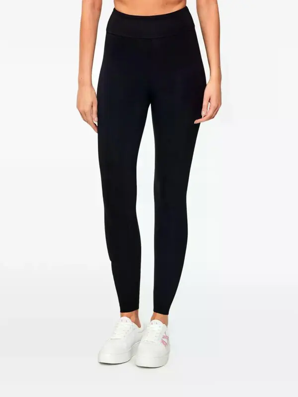 EA7 Logo-print Leggings - Black