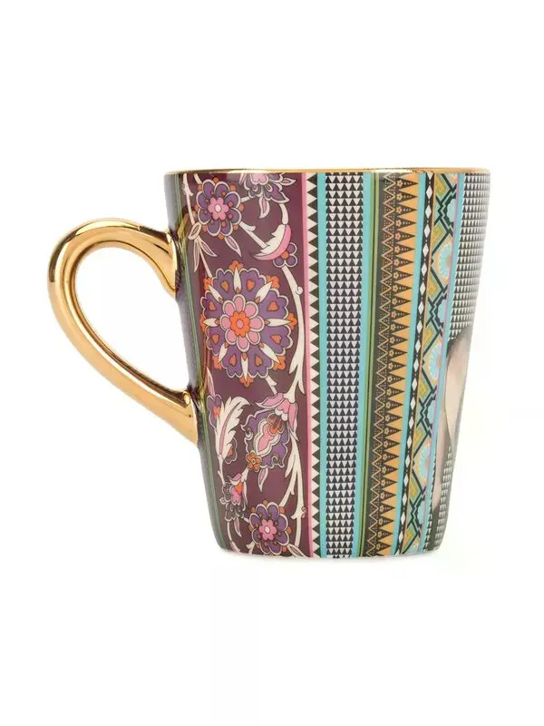 Shanghai Tang Mongolian Nomad Print Cup And Saucer Set