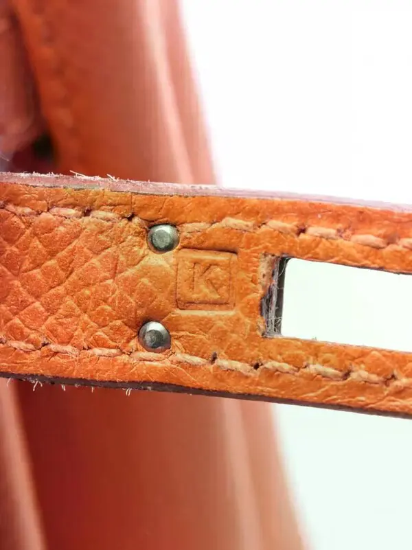 Hermès 2007 25 Birkin Leather Tote Bag - Orange