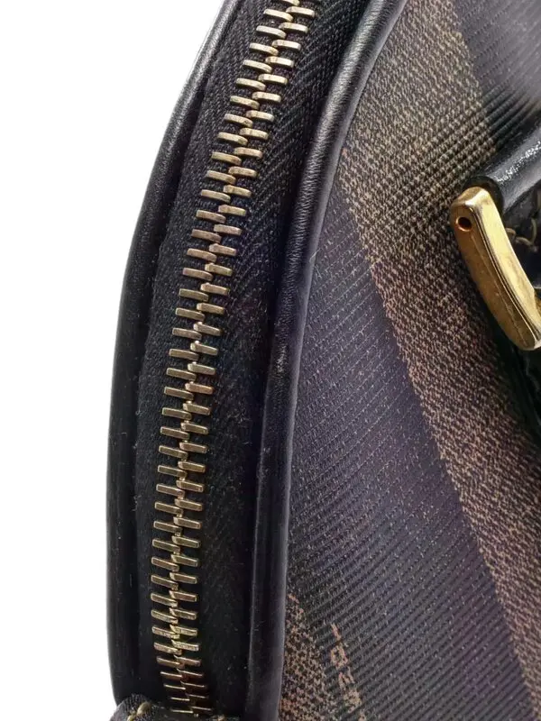 Fendi 2000s Pecan Stripe Shoulder Bag