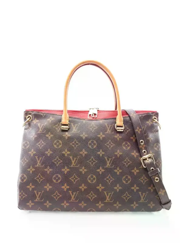 LOUIS VUITTON 2015 Pallas Monogram Handbag - Brown
