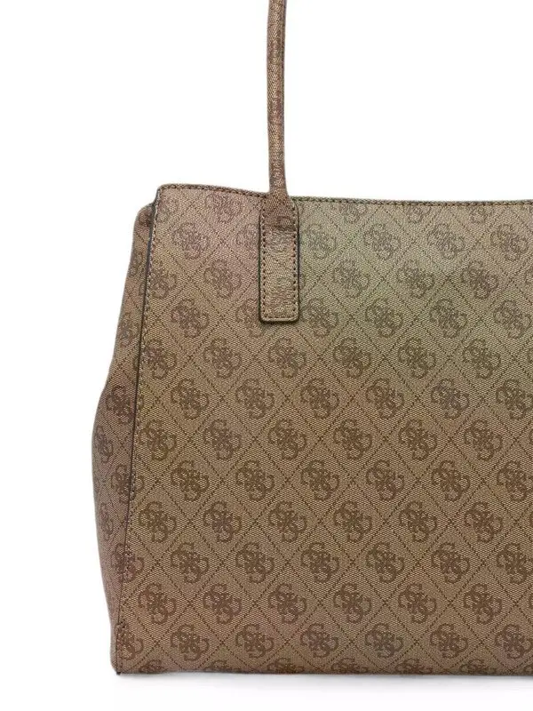 Guess Leona Logo-print Monogram Tote Bag