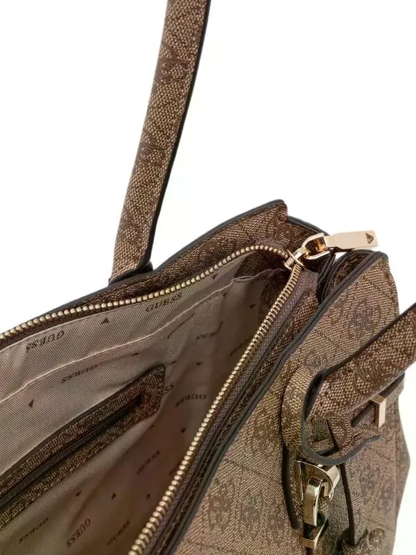 Guess Leona Logo-print Monogram Tote Bag