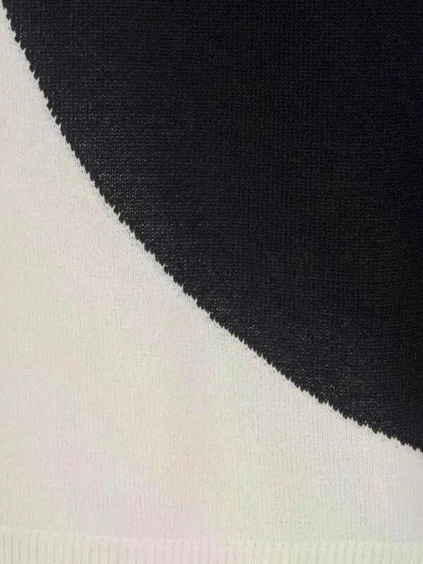 Max Mara Colour-block Long-sleeve Sweater - White