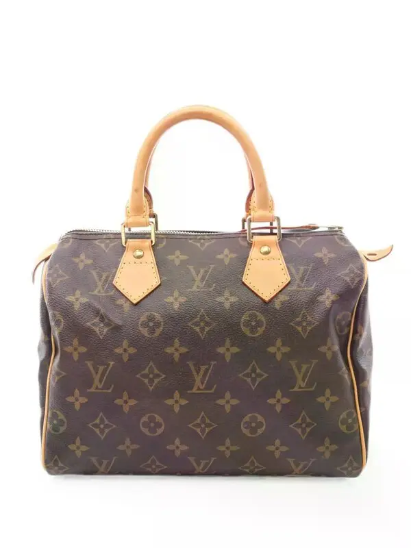 LOUIS VUITTON 2003 25 Speedy Monogram Tote Bag - Brown