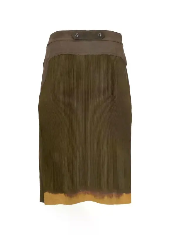 TOM FORD Belted Front Slit Midi Skirt