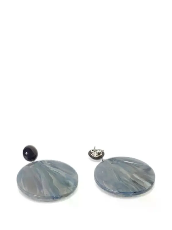 Emporio Armani Marbled-effect Drop Earrings
