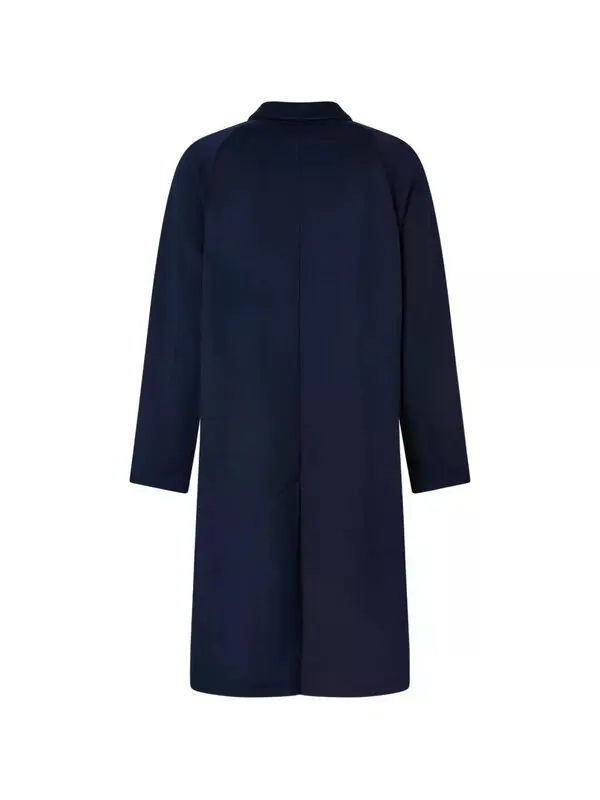 Giorgio Armani Concealed-fastening Raglan-sleeve Coat
