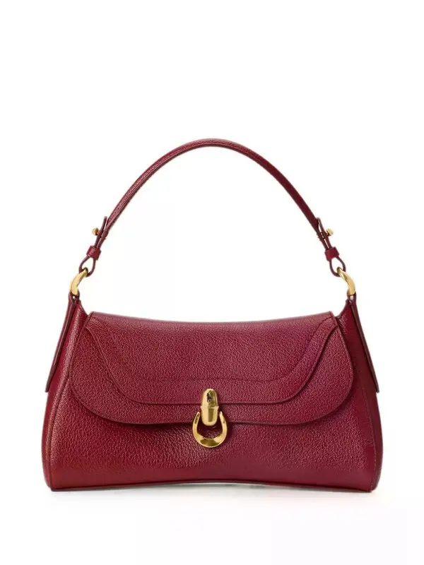 Polo Ralph Lauren Blaze Grained Leather Tote Bag - Red
