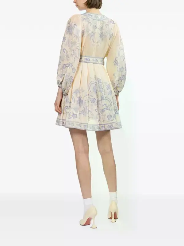 Zimmermann Floral-print Belted Dress