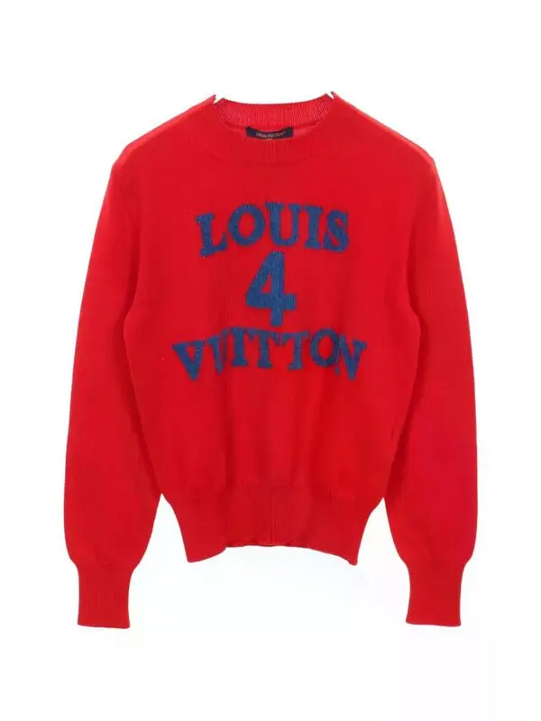 LOUIS VUITTON Logo Intarsia Knit Sweater