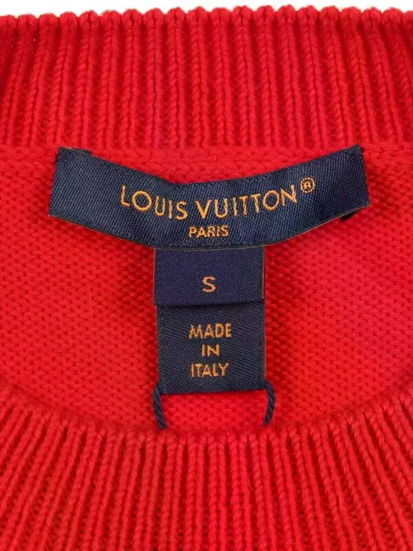 LOUIS VUITTON Logo Intarsia Knit Sweater