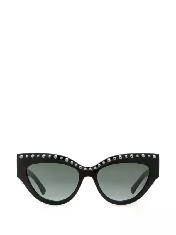 JIMMY CHOO Sonja Faux-pearl Cat-eye Sunglasses - Black