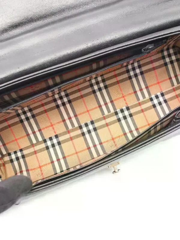 Burberry Logo-detail Leather Handbag