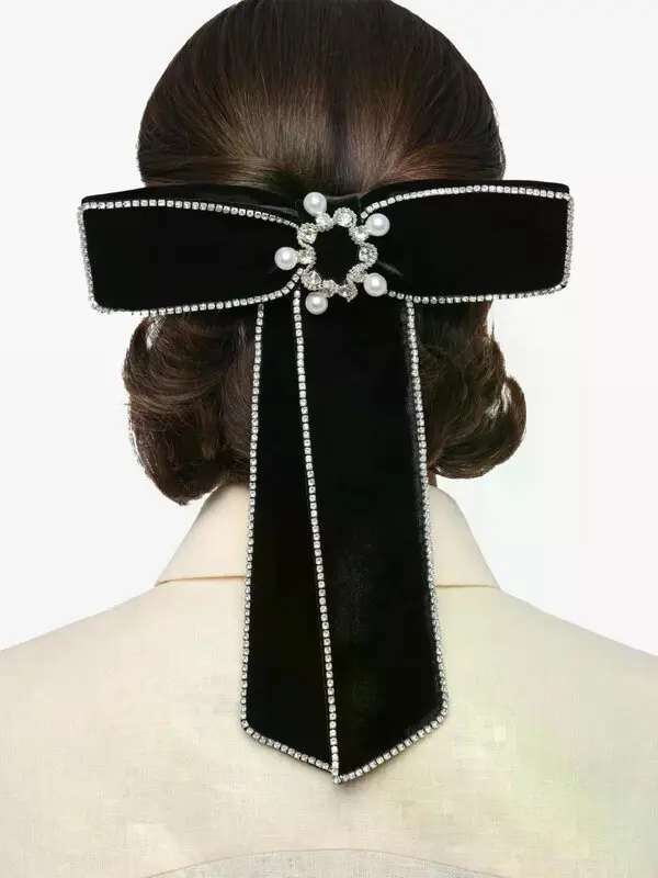ANOUKI Crystal Embellished Velvet Hair Clip