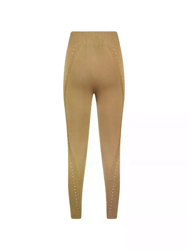 Alberta Ferretti Perforated High-waisted Leggings
