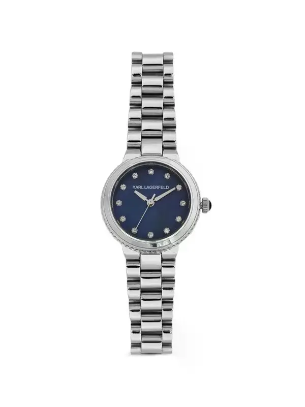 Karl Lagerfeld Round Case Watch With Dial - Blue