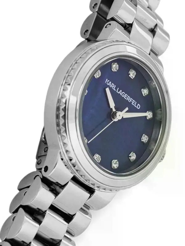 Karl Lagerfeld Round Case Watch With Dial