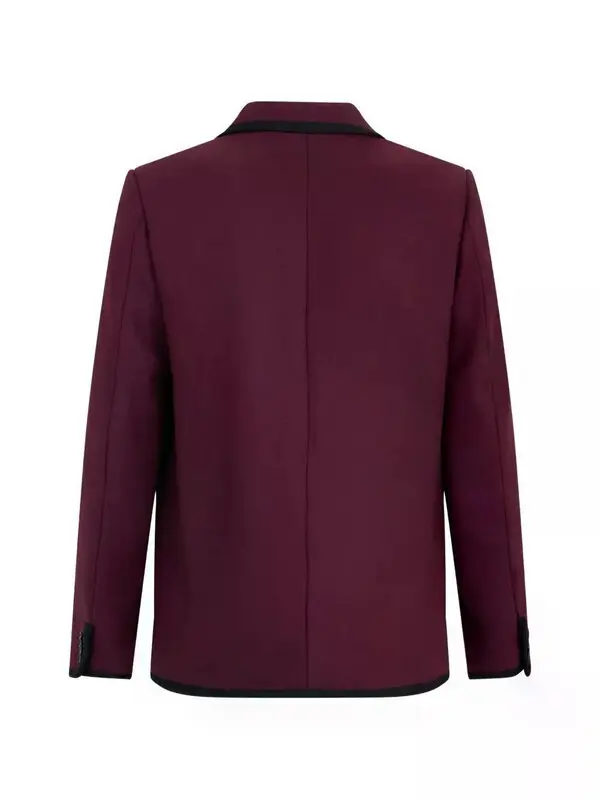 Moschino Contrast-trim Notched-collar Blazer