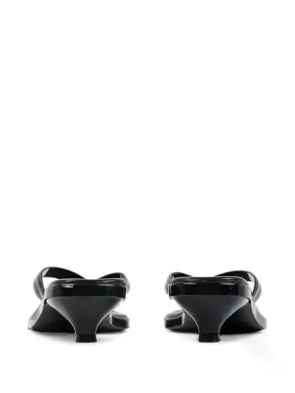 Karl Lagerfeld Logo-print Kitten-heel Flip Flops