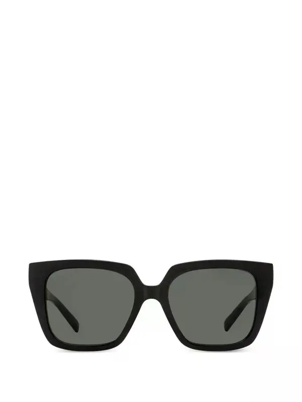 Gucci Interlocking Gg Web-stripe Sunglasses - Black