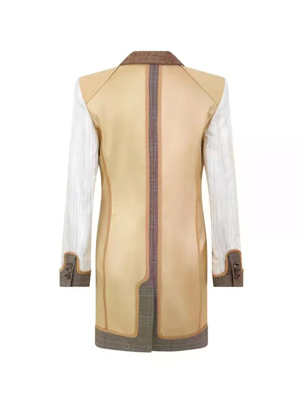 Moschino Double-breasted Patchwork Coat