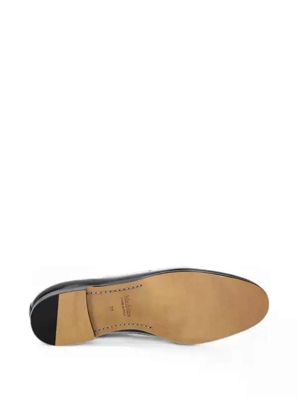 Max Mara Logo-plaque Leather Loafers