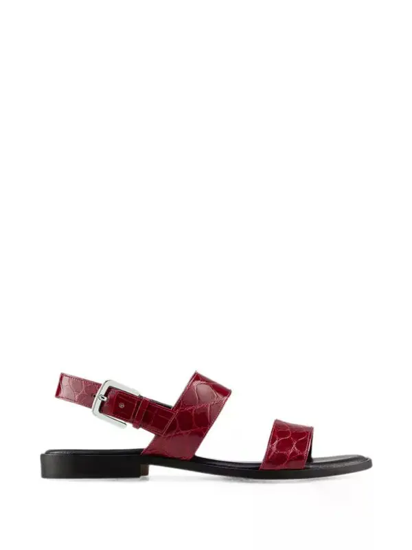KWANPEN Mojavé Crocodile-effect Slingback Sandals