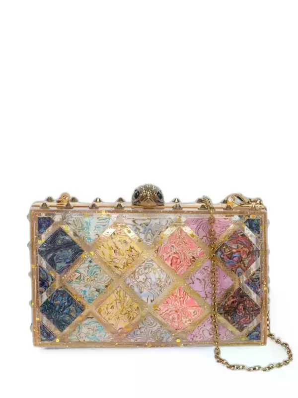 Kurt Geiger Eagle Head Clutch Bag - Neutrals