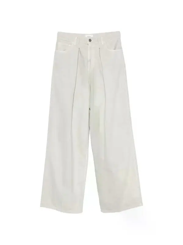 HAIKURE Candy Pleated-detailing Wide-leg Jeans
