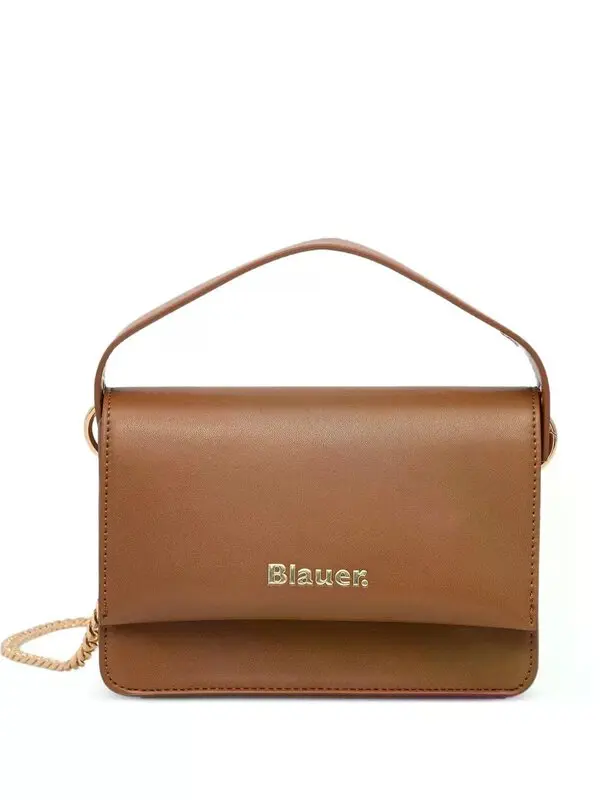 BLAUER. Logo-plaque Chain-link Shoulder Bag