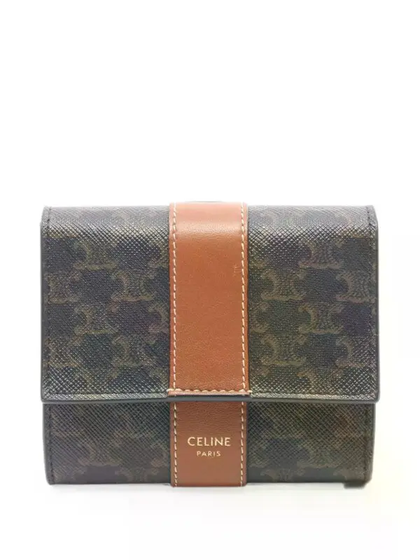 Celine 2010s Triomphe Trifold Wallet