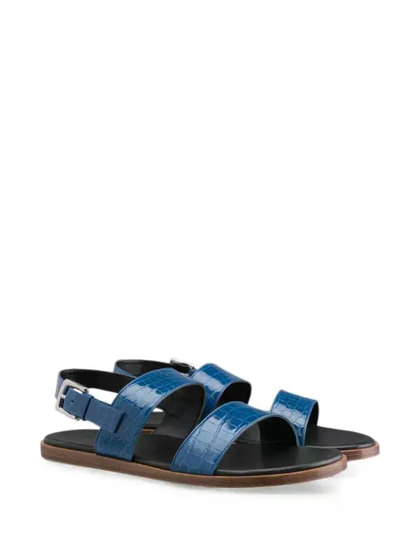 KWANPEN Mojave Crocodile-effect Buckle-fastening Sandals