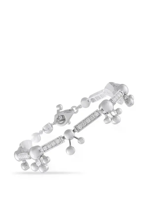BVLGARI Astrale Diamond Bracelet In 18k White Gold - Silver