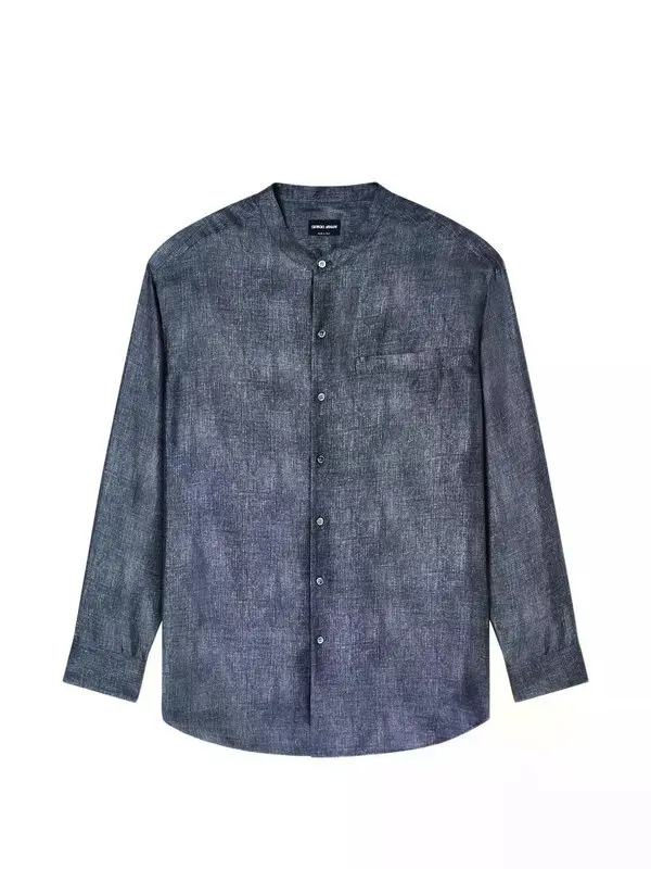 Giorgio Armani Band-collar Shirt