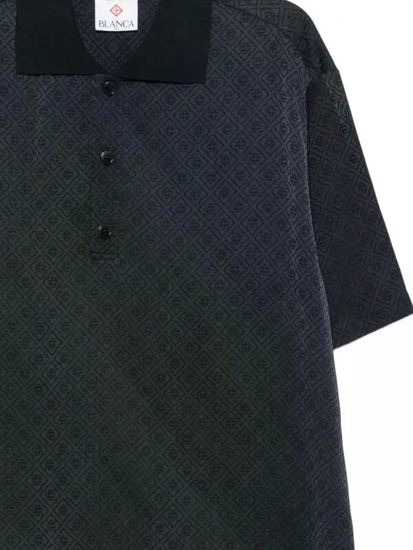 Casablanca Monogram-pattern Polo Shirt