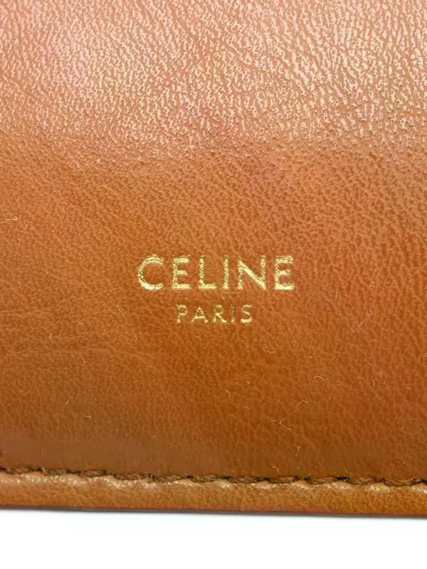 Celine Flat Luggage Leather Tote Bag - Brown