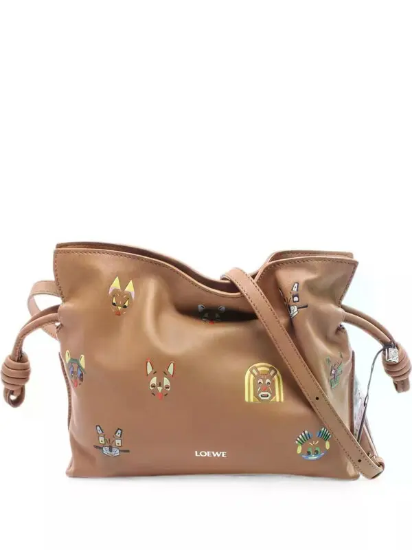 Loewe X Louis Wain Mini Flamenco Shoulder Bag - Brown