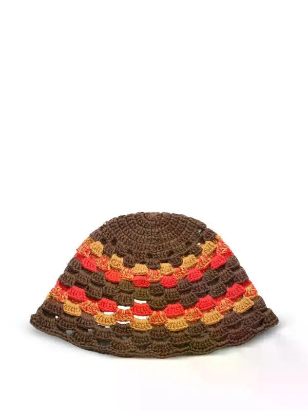 Dior Crochet Hat - Brown